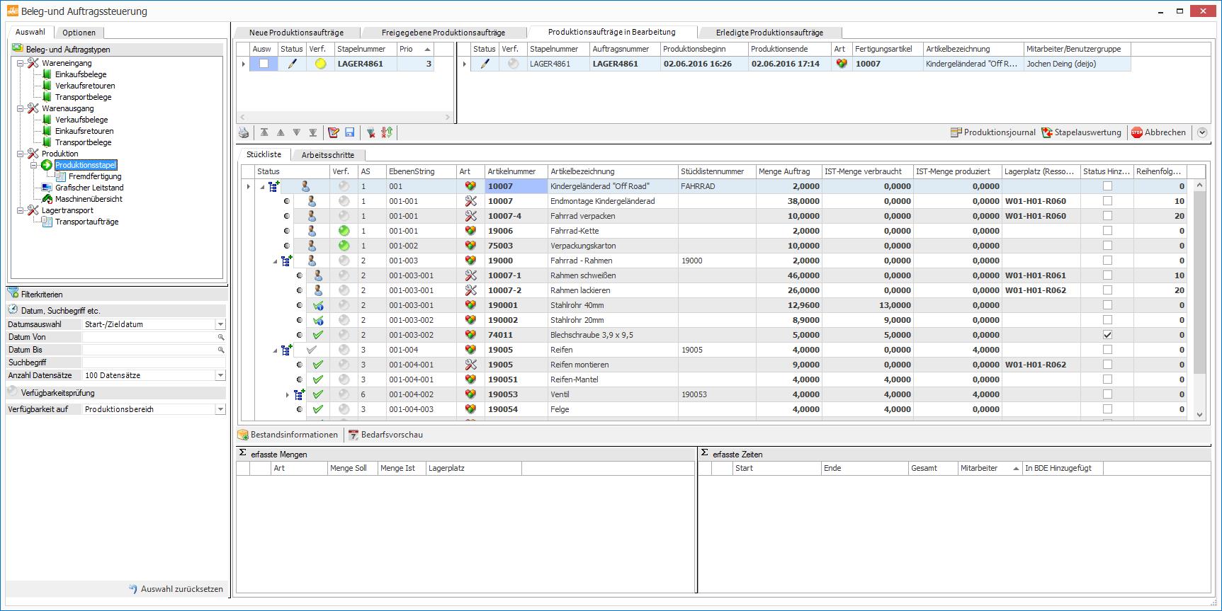 ERP-System MESOLager by Bleckmann Informationssysteme